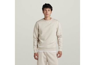 G-Star Sweatshirt Premium Core Pacior Sweat mit Ripp-Seiteneins&auml;tzen