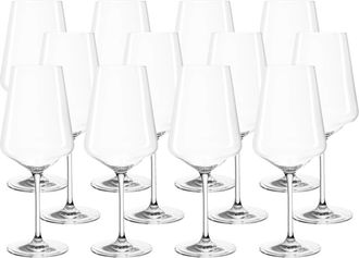 Leonardo Set 12 Rotweingläser Puccini, Weingläser, Teqton-Kristallglas, spülmaschinenfest