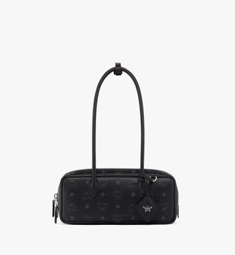 MCM Aren querformatige Schultertasche in Visetos