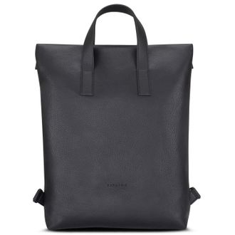 Expatrié Rucksack Damen Elegant Schwarz - Lou - Lederrucksack & Tasche in Einem - Für City, Business, Uni - Aus Veganem Leder - Mit Laptopfach