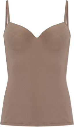 Hanro Femme, Sous-v&ecirc;tements, Brun, Taille: 90C FR Allure D&eacute;bardeur-Soutien-Gorge Rembourr&eacute;