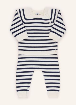 Petit Bateau Petit Bateau Set: Pullover Und Strickhose weiss