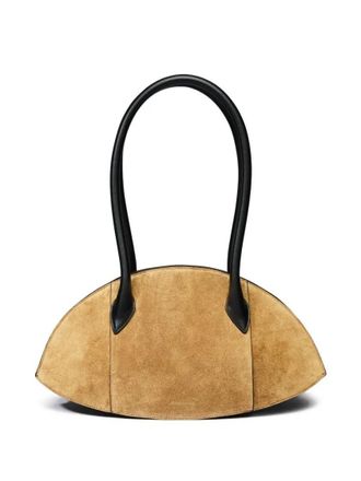 Nina Ricci Crossbody Bags - Elongated Oval Brown Bag With Structured Silhouett - Gr. unisize - in Braun - f&uuml;r Damen