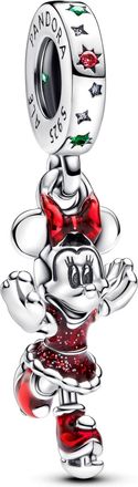 Pandora Moments Disney Minnie Maus Eislaufen Charm-Anhänger aus Sterling Silber, Kompatibel Moments Armbänder, 793530C01