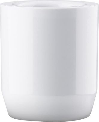 Zone Denmark Suii Zahnbürstenhalter, Zahnbürstenbecher fürs Badezimmer, Durchm. 7,8 cm, Höhe 9 cm, Weiß