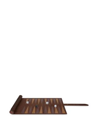 Etro Home Arnica Reise-Backgammon-Spiel (25cm x 4,5cm) - Braun