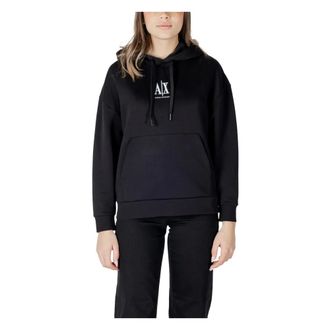 A|X Armani Exchange Femme, Sweatshirts et sweats &agrave; capuche, Noir, Taille: 40 FR SweaT-shirt Capsulate Femme Collection Printemps/&Eacute;t&eacute;