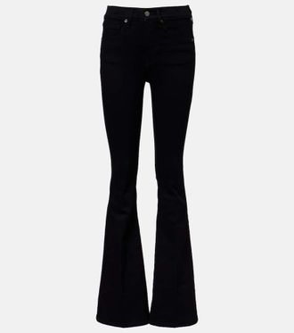 Veronica Beard High-Rise Flared Jeans Beverly