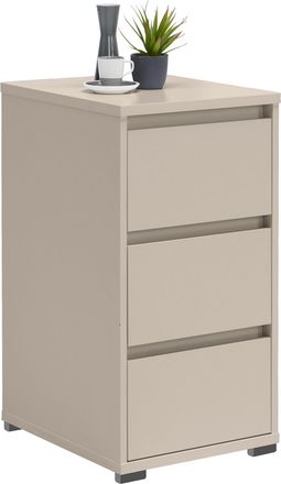 CARRYHOME Nachtschrank, Kaschmir, Holzwerkstoff, 3 Schublade(n) Schubladen, 40.1x78.9x48 cm, Schlafzimmer, Nachttische