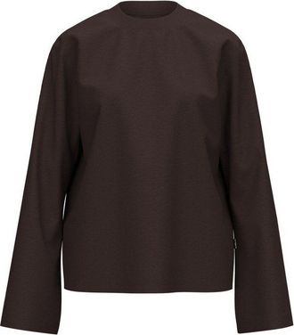 Trigema Longsleeve TRIGEMA Langarmshirt mit ausgestellten &Auml;rmeln (1-tlg)