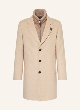 Joop Wollmantel Morris Mit Herausnehmbarer Blende beige