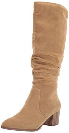Amazon Essentials Bottes Hautes À Talons Carrés Femme, Havane, 38.5 EU