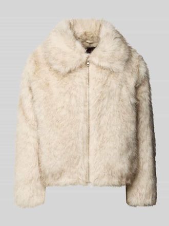Stefanel Jacke aus Kunstfell mit Rei&szlig;verschluss
