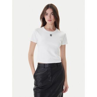 HUGO BOSS Hugo T-Shirt Delanor 50512000 Wei&szlig; Slim Fit