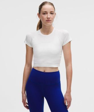 lululemon T-Shirt court Swiftly Tech 2.0 pour Femmes - Blanc - Taille 10