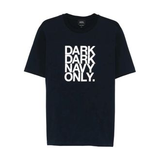 A.P.C. Only T-shirt - - Tops - Herren - Blau - S