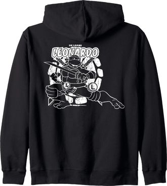 Teenage Mutant Ninja Turtles TMNT Leonardo Schablone Ninja Hero Graffiti Classic Pose Kapuzenjacke
