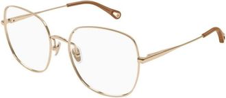 Chlo&eacute; Femme, Accessoires, Rouge, Taille: 56 MM Geometric Eyeglasses