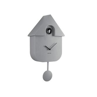Karlsson Pendule Murale Cuckoo - Gris Souris
