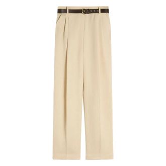 Max Mara Pantalone lungo - - Trousers - Damen - Beige - S
