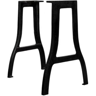 vidaXL Vidaxl - Pied de table de salle &agrave; manger 2 pcs Cadre en a Fonte