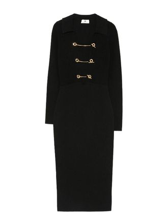 Elisabetta Franchi Robe Au Genou - Noir
