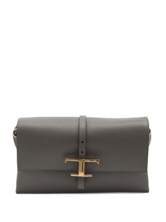 Tod's sac porté épaule Timeless Flap - Gris