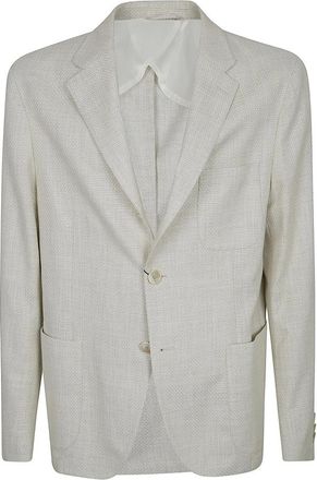 Etro Homme, Vestes, Beige, Taille: L Veste crois&eacute;e en m&eacute;lange de coton