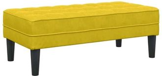 vidaXL Vidaxl - Bank Gelb 113 x 57 x 39 cm Samt