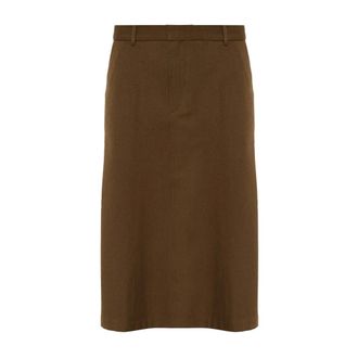 Gestuz Femme, Jupes, Brun, Taille: 42 FR GZstacy Long Skirt