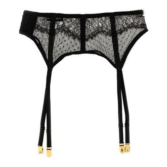 Dolce & Gabbana Femme, Sous-v&ecirc;tements, Noir, Taille: 42 FR Porte-jarretelles en dentelle