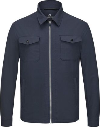 Milestone Overshirt MSTrento aus einem Mikrofaser-Stretch-Material in