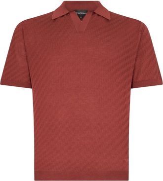 Emporio Armani Homme, Pulls, Rouge, Taille: M Pull en maille structur&eacute;e
