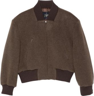 Seafarer Padded-shoulder Bomber Jacket