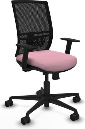 Piqueras y Crespo Yunquera Computerstuhl mit 1D-Armen, h&ouml;henverstellbare Lendenwirbelst&uuml;tze, ausgestattet mit Syncro/Traslack und Schneidschaum, mit Rollen von 65 mm, N