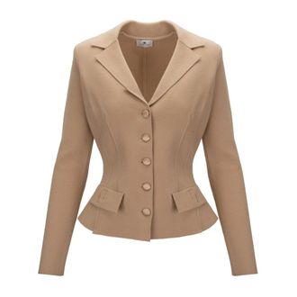 Elisabetta Franchi Wollblazer - - Jackets - Damen - Gelb - L