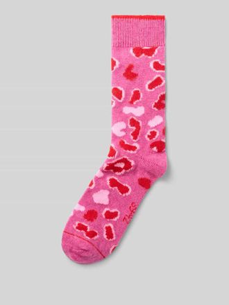 Unio Hamburg Socken mit Kaschmir-Anteil im Leo-Design