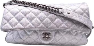 Chanel Sac bandouli&egrave;re Pre-owned Easy Flap - Timeless/Classique (Moyen) - Femme - Pre-owned - Gris - Taille: ONE Size