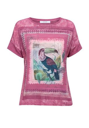 bianca Print-Shirt JULIE mit coolem Frontmotiv mit funkelnden Strasssteinen