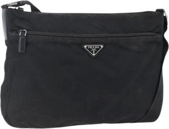 Prada unisex, Pre-owned, Noir, Taille: ONE Size Sac bandoulière en nylon Pre-owned