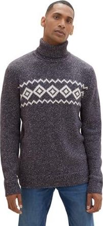 Tom Tailor 1039675 Sweater, 34152-Sky Captain Twotone Neps, XL Homme