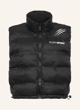 Plein Sport Plein Sport Daunenweste Scratch schwarz