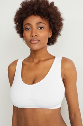 C&A Brassi&egrave;re-sans coutures, Blanc, Taille: XL