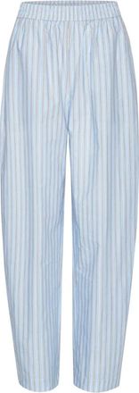 Rotate Rotate Birger Christensen, Femme, Pantalons, Bleu, Taille: 38 FR Pantalon Fusel&eacute; en Popeline