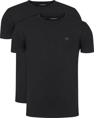 Emporio Armani T-Shirt-Set EM000391 AF14132 MC005 Schwarz Regular Fit