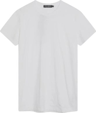 Dolce & Gabbana Homme, Tops, Blanc, Taille: S DG Logo T-Shirt