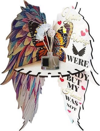 Generic Wandhalterung aus Holz, Eckregal, Eck-Wandregal f&uuml;r Pflanzen, Organizer, B&uuml;cherregal, Wandregal