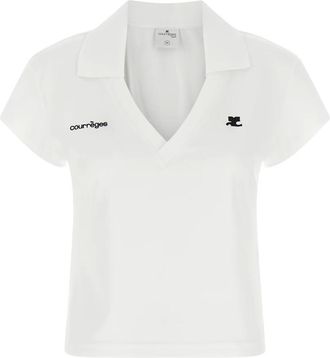 Courr&egrave;ges Damen, Oberteile, Wei&szlig;, SGr&ouml;&szlig;e