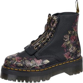 Dr. Martens SINCLAIR DECAYED ROSES- Stivali in nappa lavorata marchio DR.MARTENS 37/BLACK NAPPA