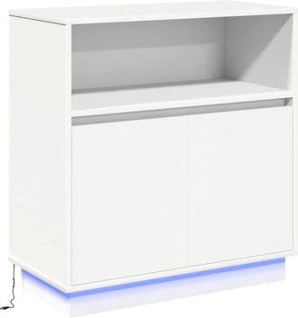 vidaXL LED-Sideboard Weiß 71x34,5x75 cm Holzwerkstoff vidaXL162379